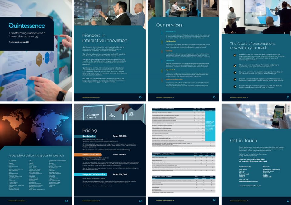 Quintessence Rebrand - Greg Bunbury Graphic Design for Social Impact