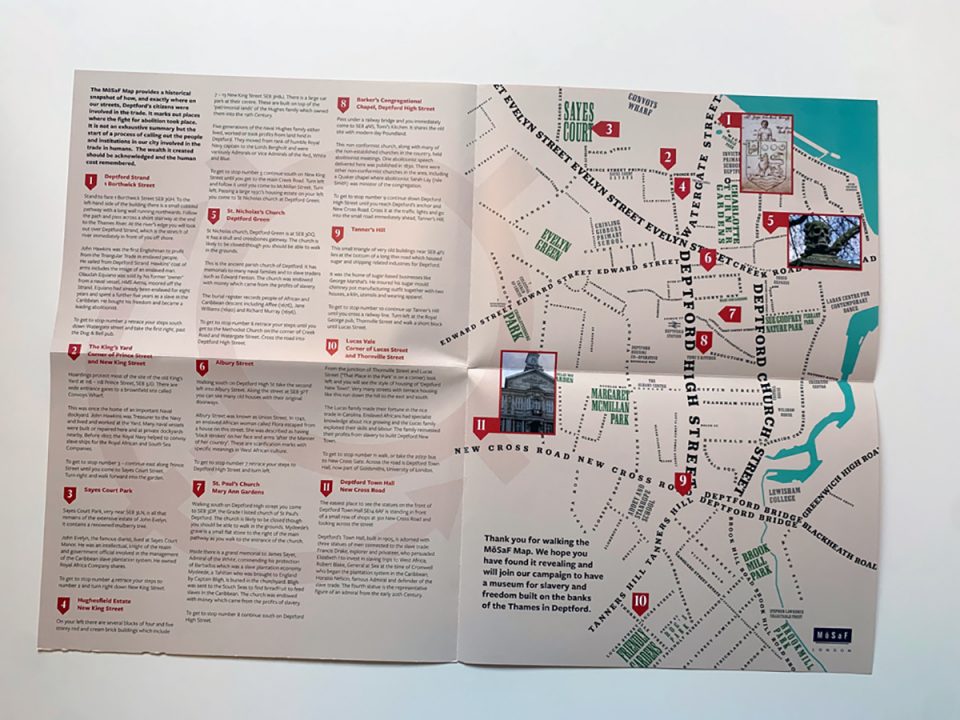 MoSaF Deptford Legacy of Slavery Map - Greg Bunbury Graphic Design for ...
