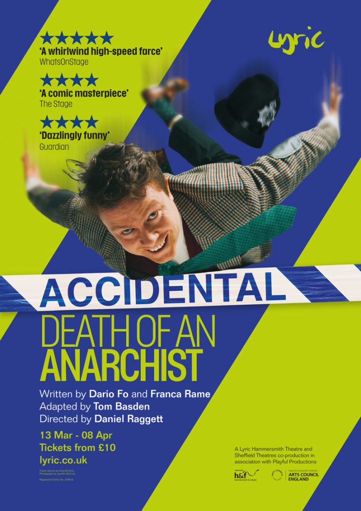 Accidental Death of an Anarchist Theatre Poster Design - Greg Bunbury ...