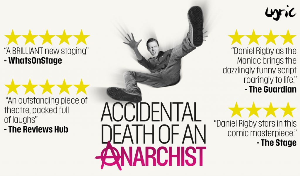 Accidental Death of an Anarchist Theatre Poster Design - Greg Bunbury ...